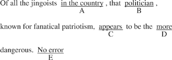 SAT Identifying Sentence Errors Practice Question 301: Answer and ...