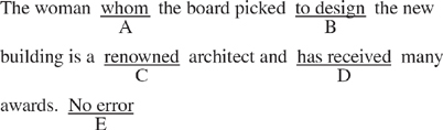 SAT Identifying Sentence Errors Practice Question 330: Answer and ...