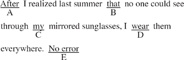 SAT Identifying Sentence Errors Practice Question 338: Answer and ...
