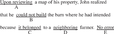 SAT Identifying Sentence Errors Practice Question 345: Answer and ...