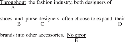 SAT Identifying Sentence Errors Practice Question 352: Answer and ...